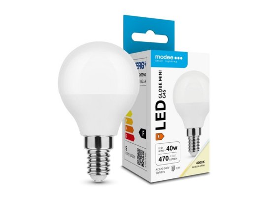 Modee LED sijalica Mini G45 4,9W E14 180° 4000K (470 lumen)