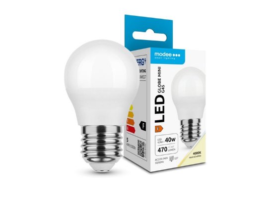 Modee LED sijalica Mini G45 4,9W E27 180° 4000K (470 lumen)