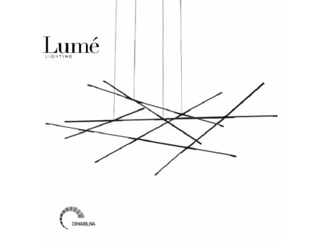 ARIA 9 LUSTER LED DIM 92W 3000K CRNA