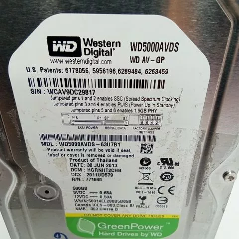 Novo WESTERN DIGITAL HARD 500GB Garancija 12 meseci
