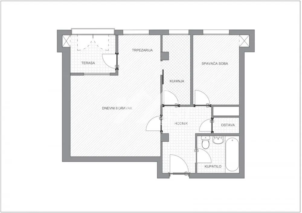Izdavanje, dvosoban stan, 55m², Sajam, Novi Sad Sve Podlokacije