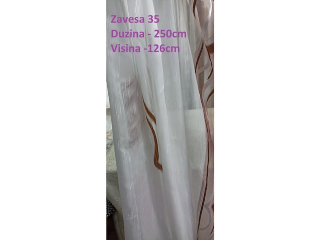 Zavesa 35 Duzina - 250cm Visina -126cm