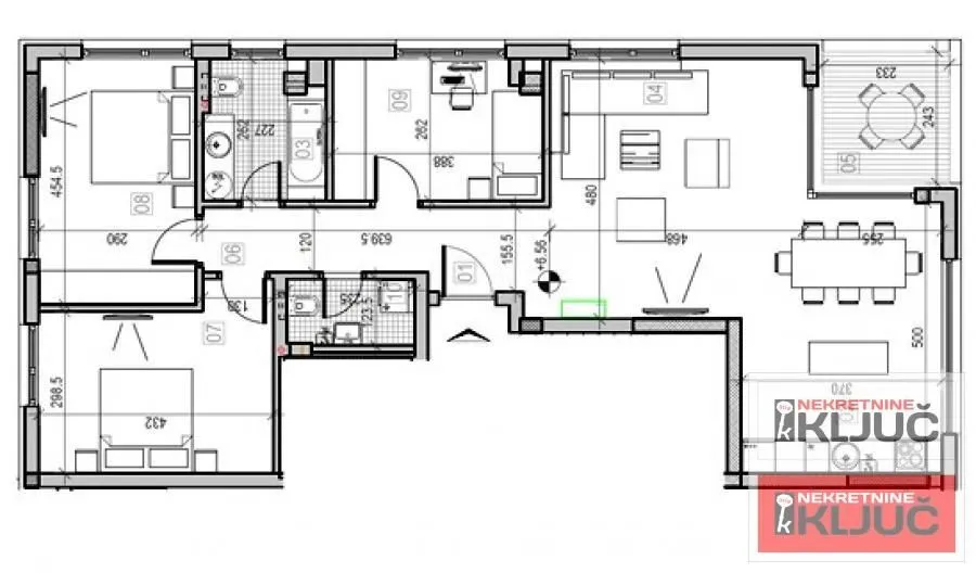 Prodaja, četvorosoban stan, 98m², Sremska Kamenica, Petrovaradin
