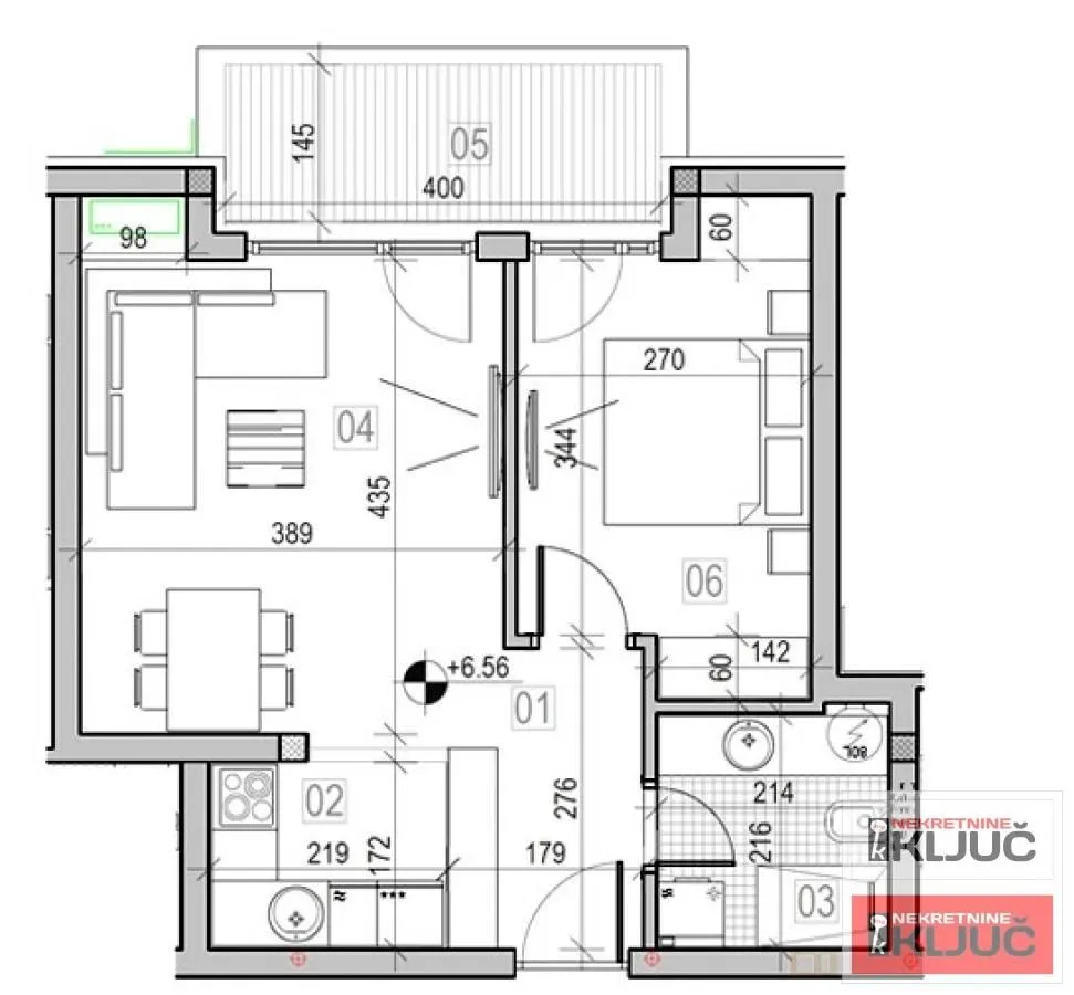 Prodaja, dvosoban stan, 48m², Sremska Kamenica, Petrovaradin