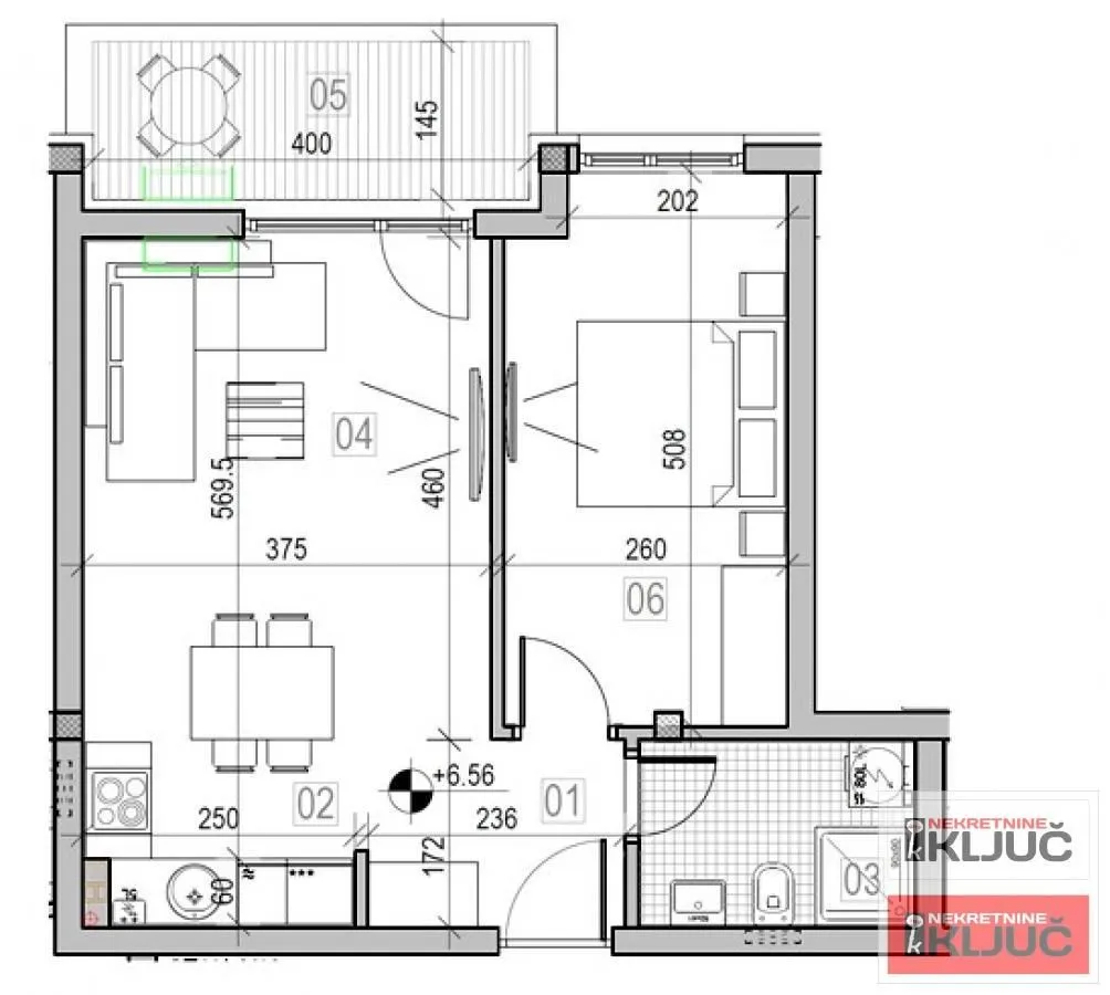Prodaja, dvosoban stan, 49m², Sremska Kamenica, Petrovaradin