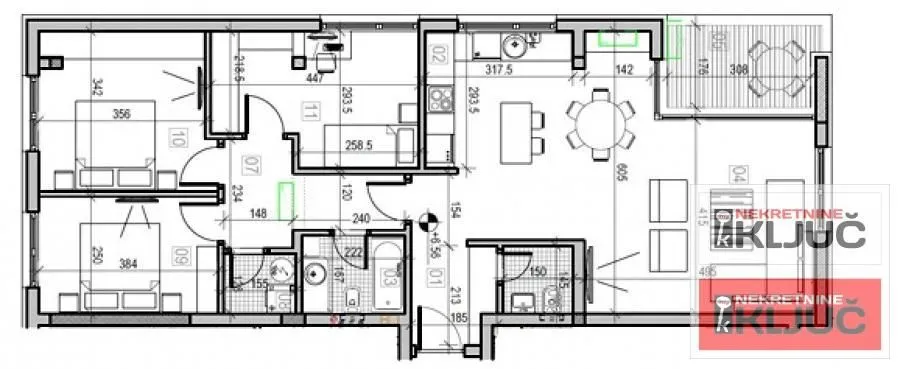 Prodaja, četvorosoban stan, 96m², Sremska Kamenica, Petrovaradin