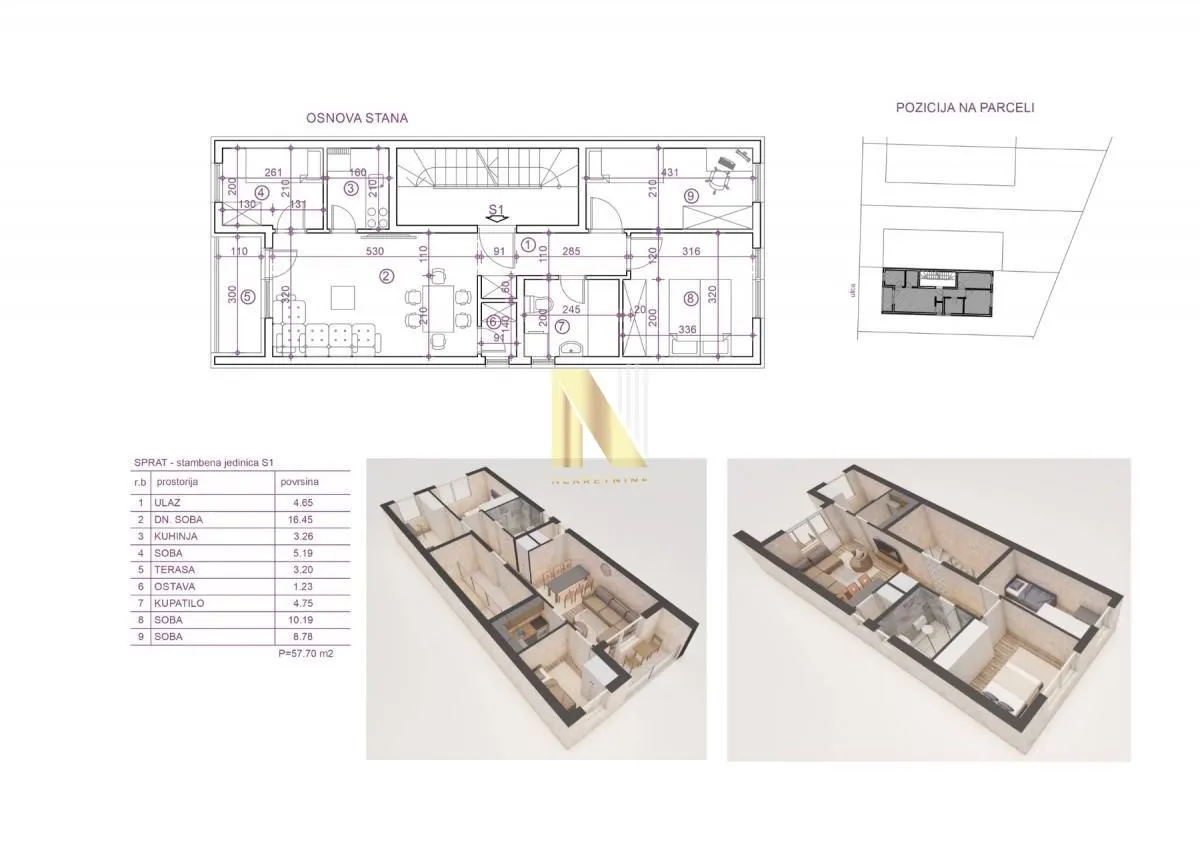 Prodaja, trosoban stan, 63m², Vidovdansko naselje, Novi Sad Sve Podlokacije