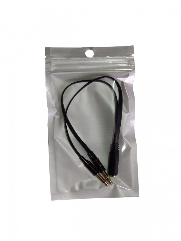 CCA-418A ** Gembird 3.5mm Headphone Mic Audio Y Splitter Cable Female to 2x3.5mm Male adapter (87)