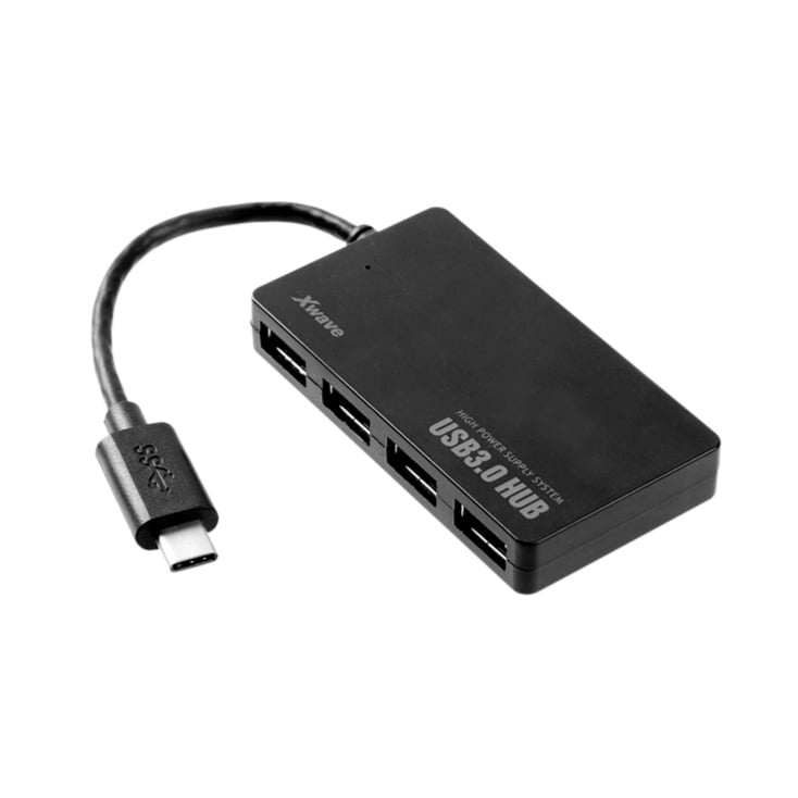 Xwave USB HUB C241 13cm,Tip-C na USB,4-port na USB3+3xUSB2.0