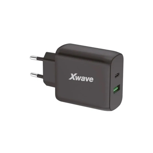 Xwave GaN45 ultra brzi kućni punjac 45W USB-A + USB-C crni