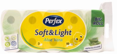 TOALETNI PAPIR 3SL SOFT&LIGHT ALOE PERFEX 10/1