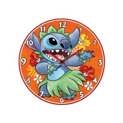 Zidni sat - Disney, Lilo and Stitch, Orange, 35 cm