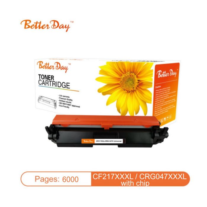 Toner BetterDay CF217XXXL / CRG047XXXL zam. kaseta za HP/Canon 6k (sa cipom)