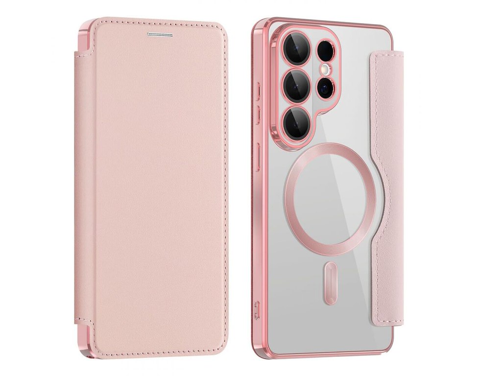 Futrola Magsafe Lux na preklop - Samsung S948 Galaxy S26 Ultra roze