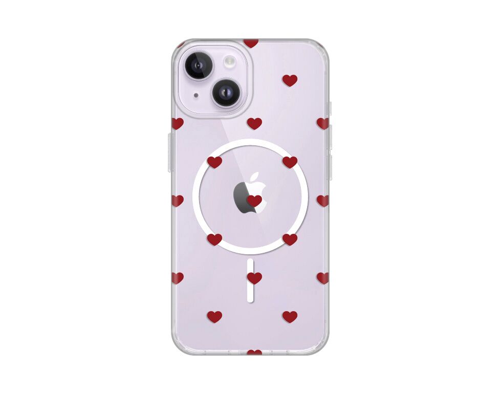 Futrola print Magsafe - iPhone 13/14 6.1 Red Hearts