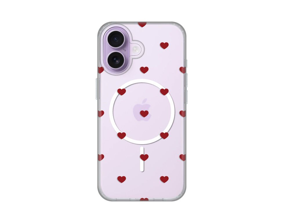 Futrola print Magsafe - iPhone 17 Red Hearts
