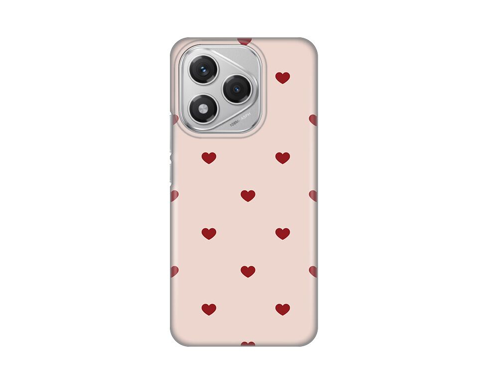 Silikonska futrola PRINT - Huawei Honor 400 Lite Beige Hearts