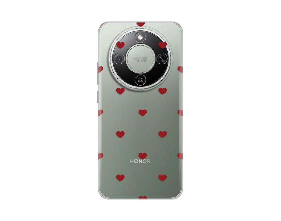 Silikonska futrola PRINT - Huawei Honor Magic 8 Lite Red Hearts