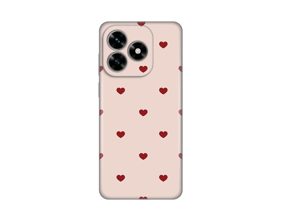 Silikonska futrola PRINT - Huawei Honor X5c Plus Beige Hearts