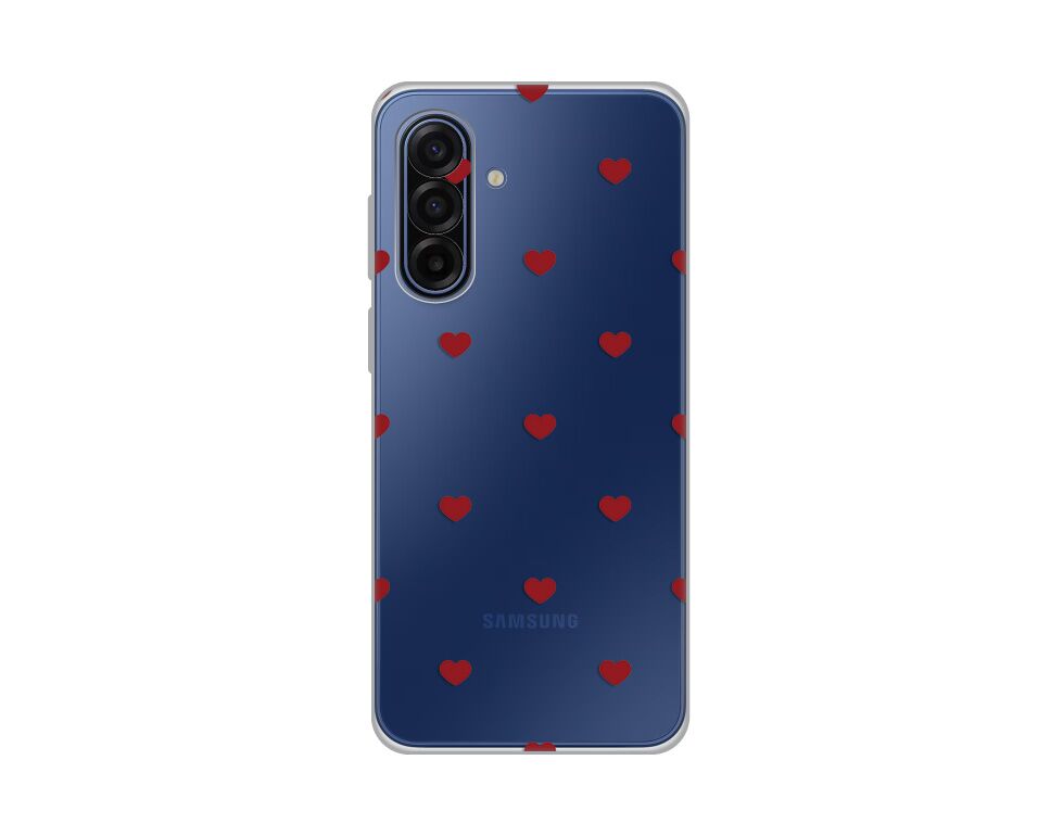Silikonska futrola PRINT - Samsung A175 Galaxy A17 Red Hearts