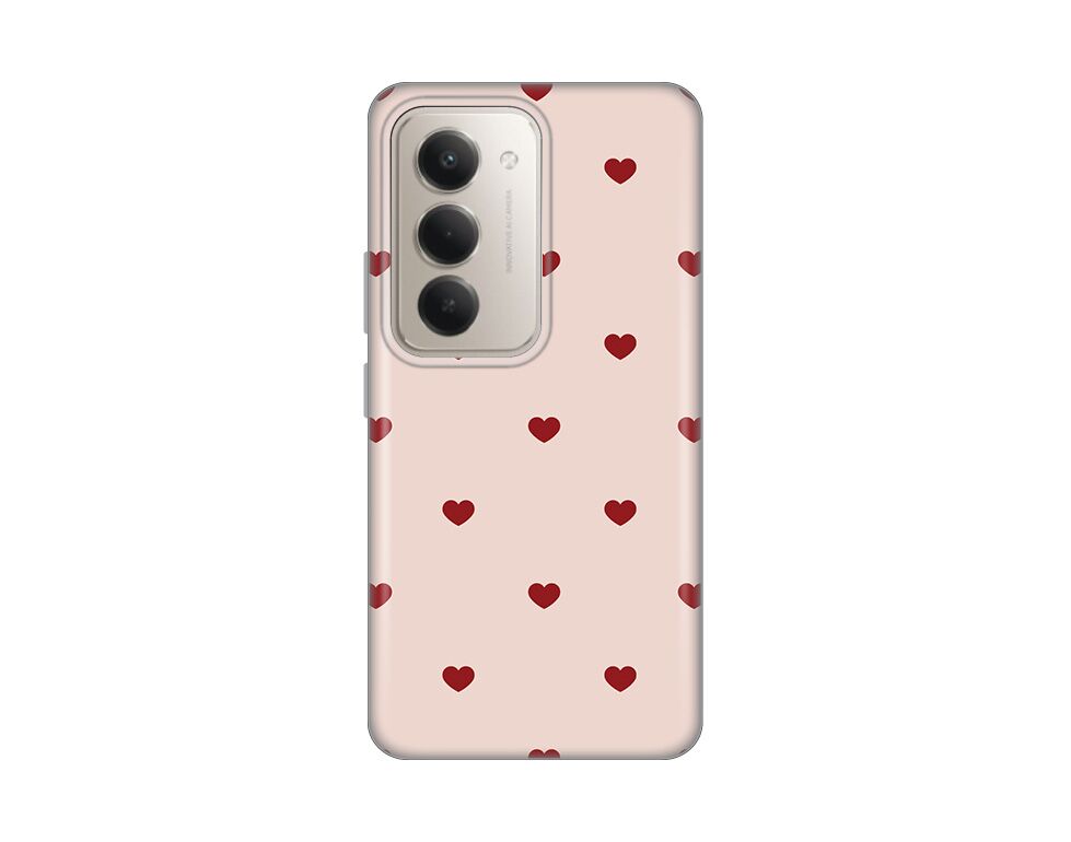 Silikonska futrola PRINT - Xiaomi Redmi 15 4G Beige Hearts