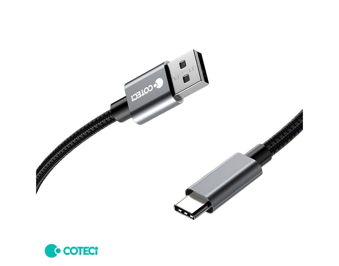 Data kabl Coteci 87313 60W 10 Gbps USB 3.0 na Type C crni 2m