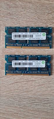 RAM memorija za laptop, Ramaxel, 2 x 2GB DDR3