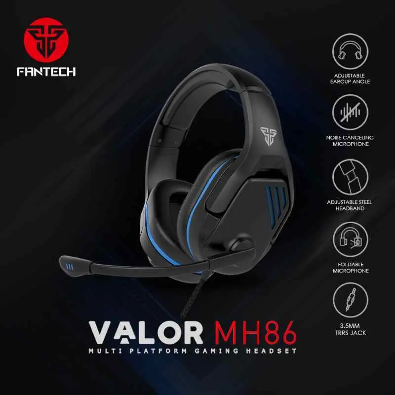 Slusalice Gaming Fantech MH86 Valor crne
