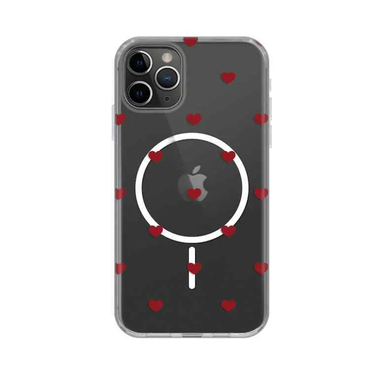 Maska Print Magsafe za iPhone 11 Pro Red Hearts