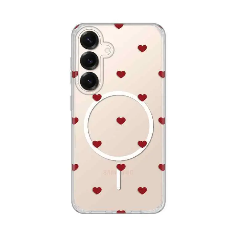Maska Print Magsafe za Samsung S931B Galaxy S25 Red Hearts