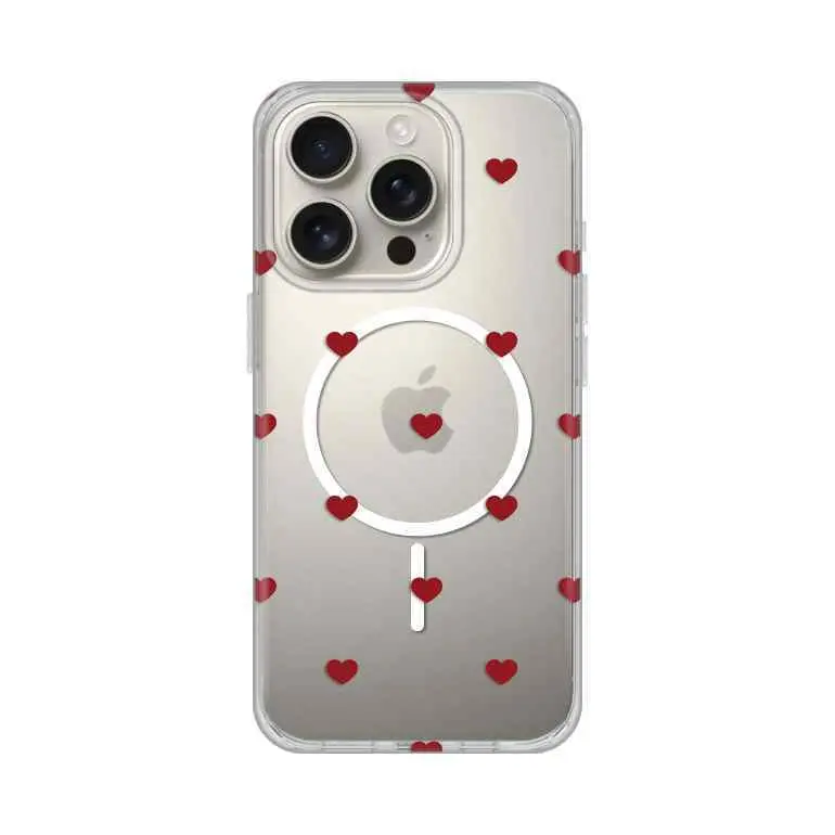 Maska Print Magsafe za iPhone 16 Pro 6.3 Red Hearts