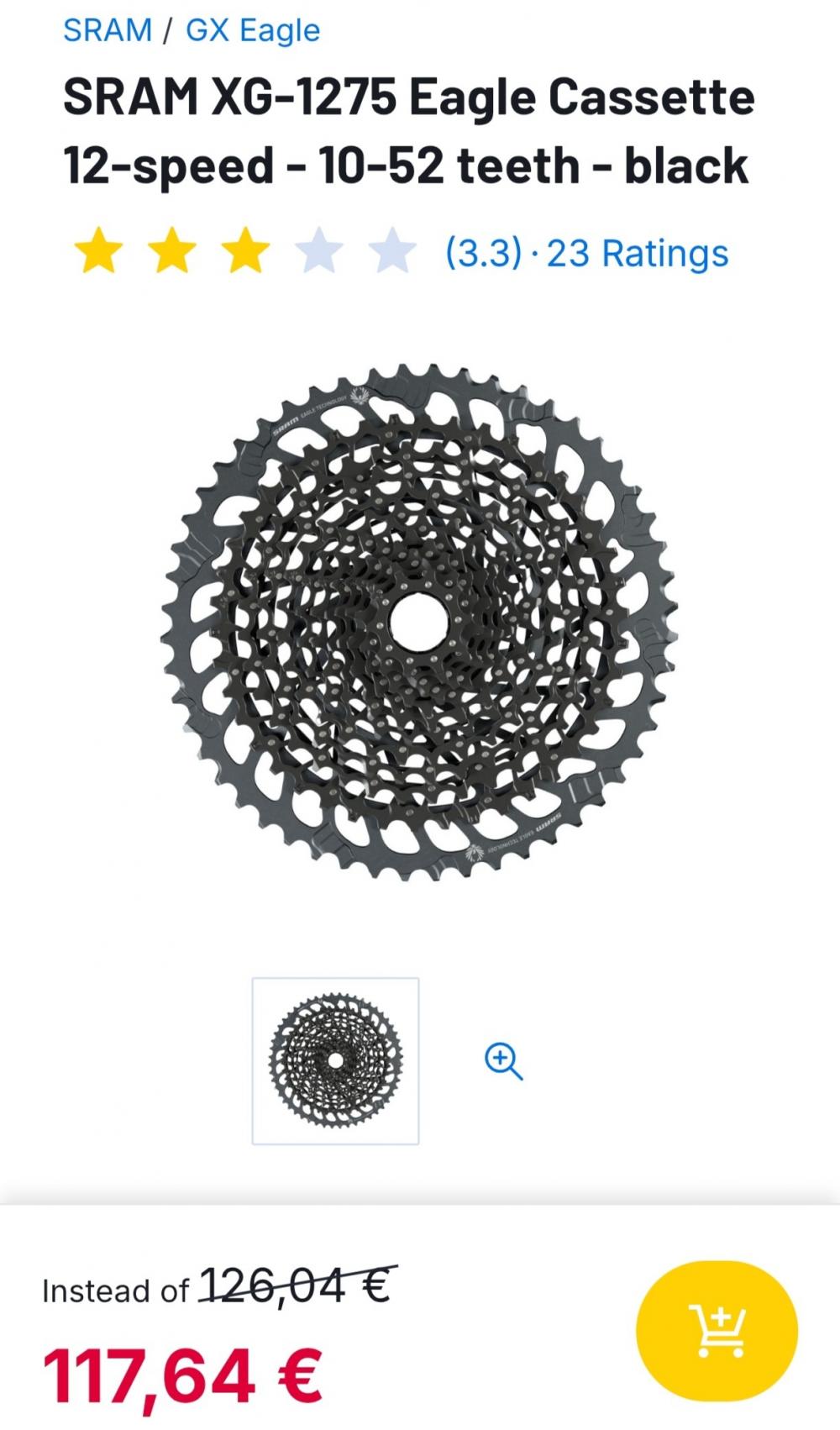 Sram GX Eagle 12s 10-52t