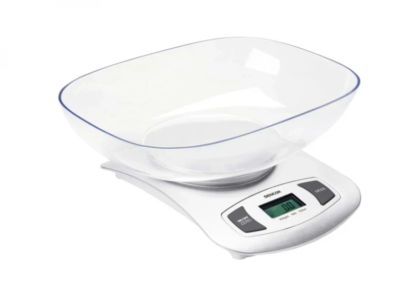 Kuhinjska vaga Sencor sa posudom SKS 4001WH/do 5 kg