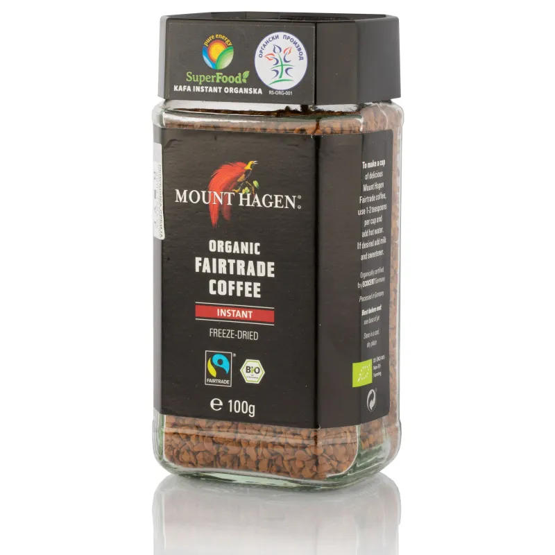 Instant kafa Mount Hagen (organski proizvod) 100 g Superfood