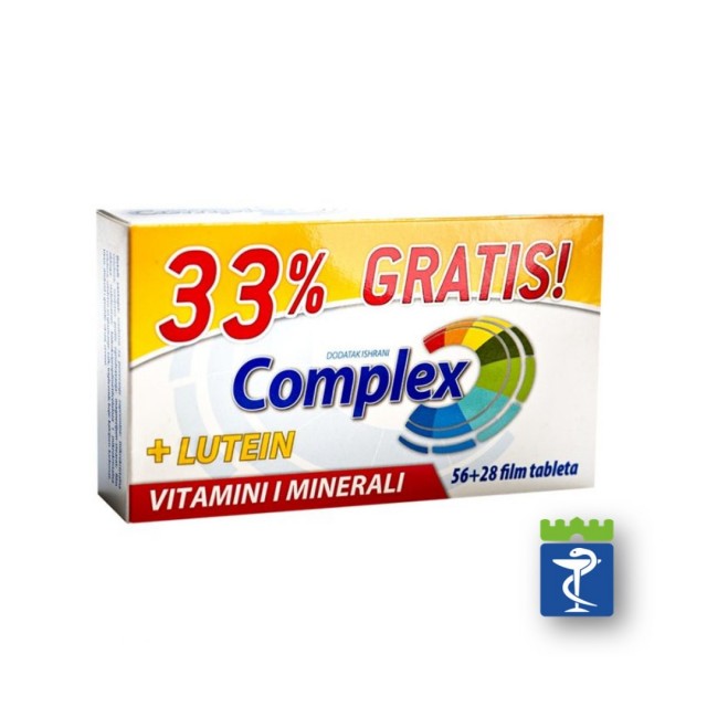 ZDROVIT COMPLEX +LUTEIN FILM TABLETE A56+28