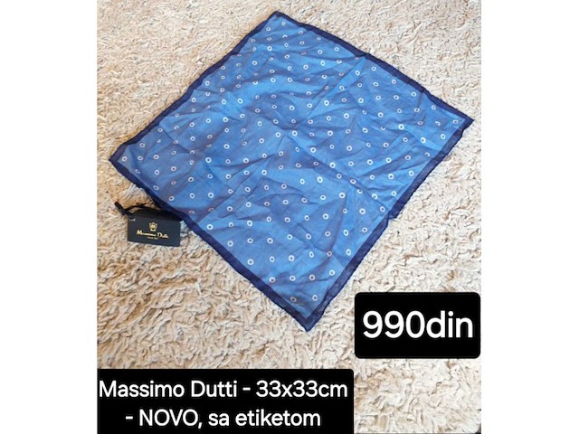 Massimo Dutti maramica marama plava - NOVO