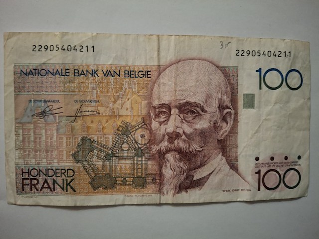 100 franaka BELGIJA
