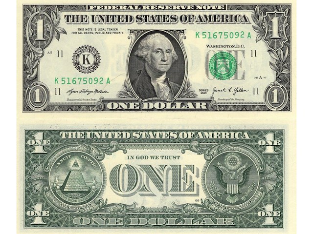 USA Amerika 1 Dollar 2021 UNC, P-549 (K) Dallas