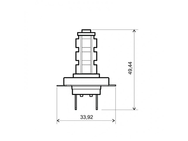 Sijalica 12V Plava H7 LED