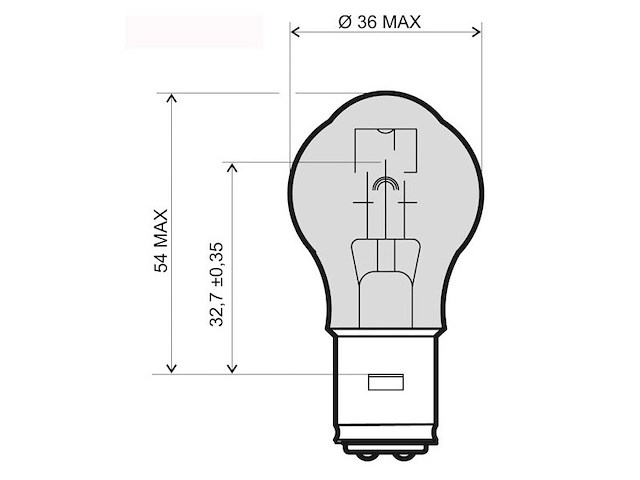 Sijalica 12V 35/35W Piaggio Liberty