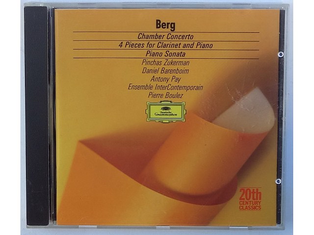 Alban Berg - Chamber Concerto, 4 Pieces, Piano Sonata