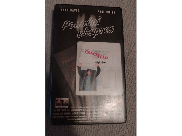 Ponocni Ekspres/Brad Davis/VHS (Metrofilm)