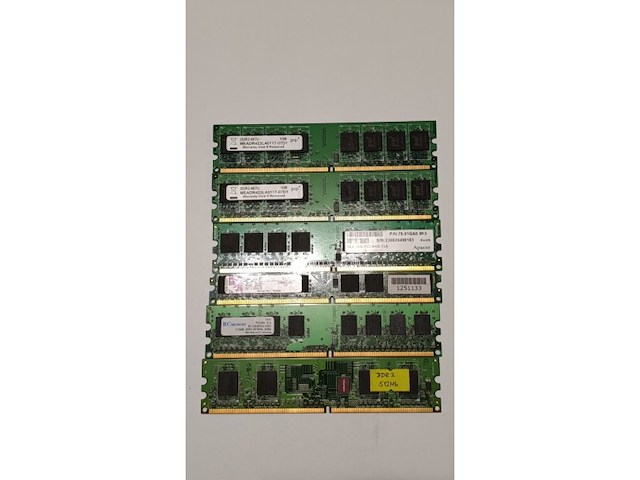 DDR2 RAM 6kom (512MB i 1GB)