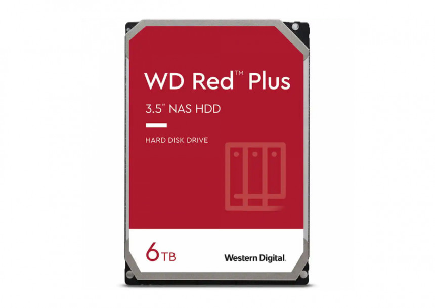 Hard disk 6TB SATA3 Western Digital Caviar 256 MB WD60EFPX Red Plus
