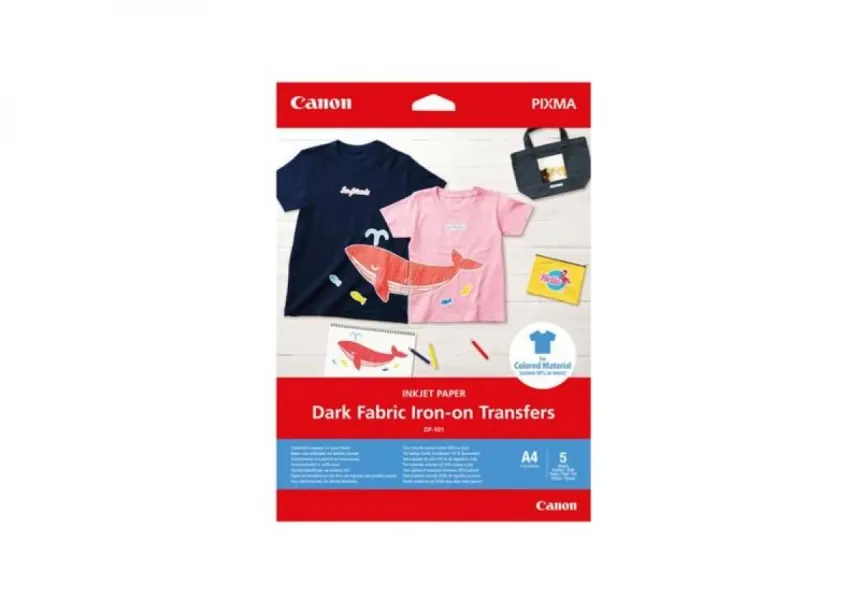 Canon Dark Fabric Iron-on Transfers A4