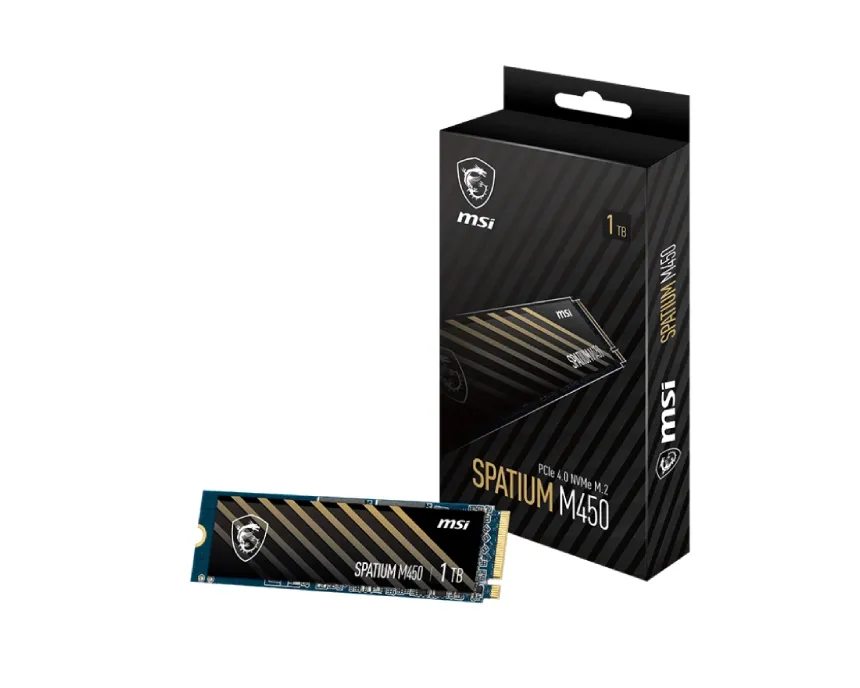 MSI SPATIUM M450 1TB PCIe 4.0 NVMe M.2 SSD