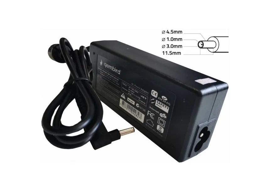 NPA90-195-4620 (HP14) Gembird punjac za laptop 90W-19.5V-4.62A, 4.5x3.0mm blue PIN