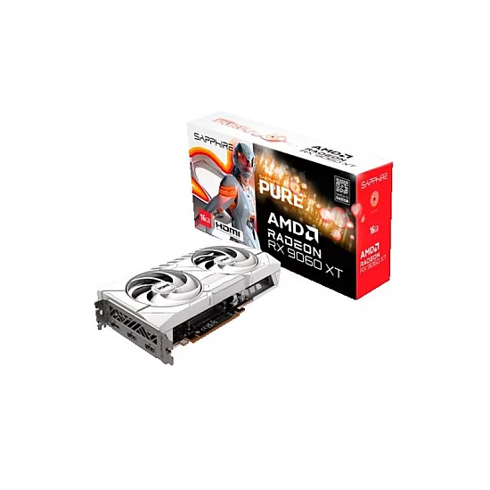SAPPHIRE RADEON RX 9060 XT PURE OC 16GB 128 BIT GDDR6 11350-02-20G BELA CENA