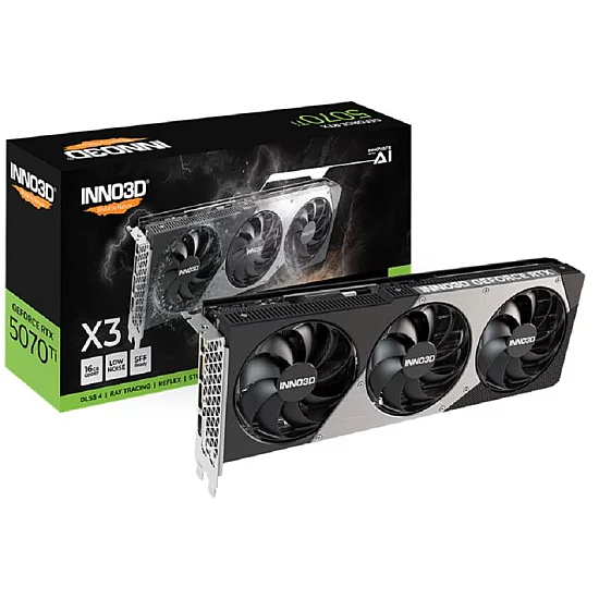 INNO3D GEFORCE RTX 5070 TI X3 16GB GDDR7 256BIT N507T3-16D7-176068N CENA