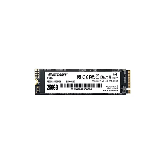 PATRIOT 256GB M.2 NVME P320 2200MBS/1200MBS P320P256GM28 CENA